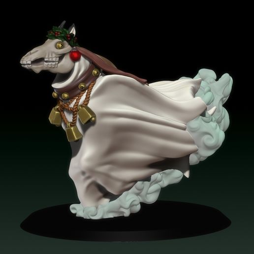 🎄 Mari Lwyd (32mm scale)・ STL File for 3D printing・Cults