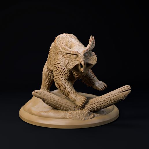 😡 Owlbear angry 32mm scale pre-supported creature・ 3D File for 3D ...