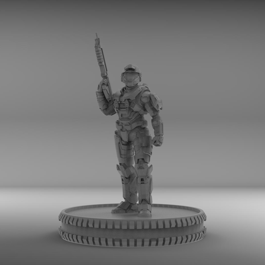 😇 Figurine Spartan Mark V [B] Halo・ OBJ File for 3D printing・Cults