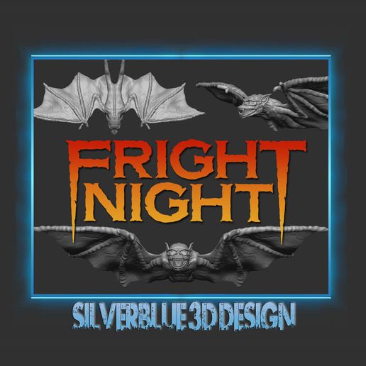 🧛 Fright Night Vampire Bat・ STL File for 3D printing・Cults