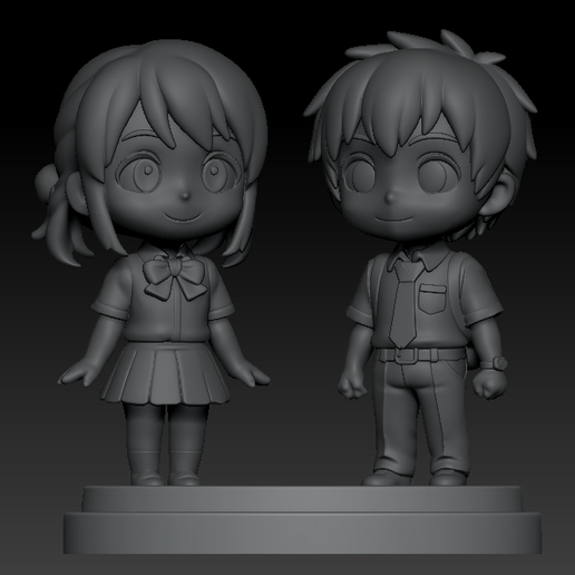 🧸 Chibi Your Name・ STL File for 3D printing・Cults