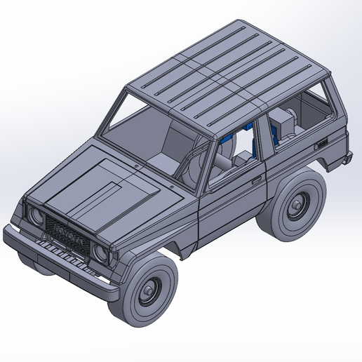 🚗 RSC Axial SCX24 Toyota Land Cruiser LJ70 Series Scale・ STL File for ...