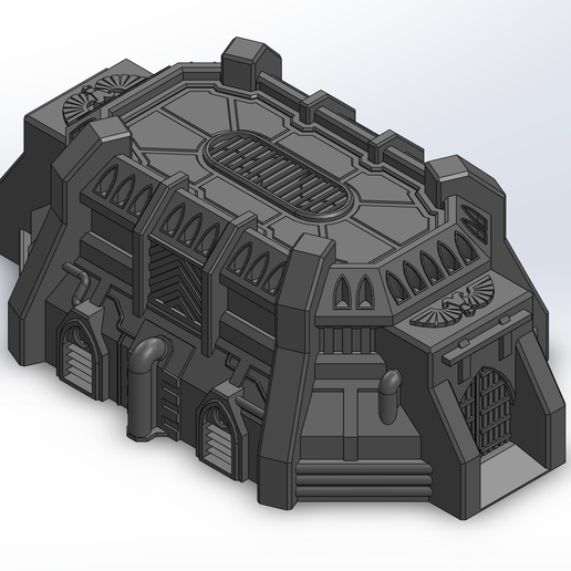 👼 Dawn of War Angel Gate Battlefield Terrain Buidling - Gate 1・ STL ...