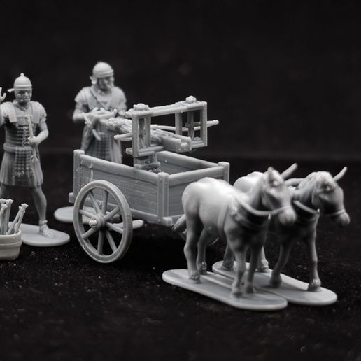 🛒 28mm Roman Legion mule carts and carroballista・ 3D File for 3D ...