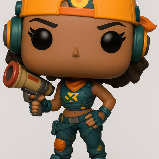 🎮 Raze Valorant Funko Pop・ STL File for 3D printing・Cults