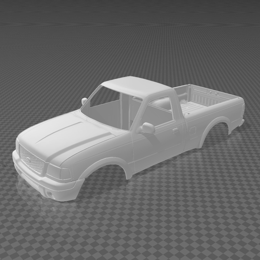 🚙 1/10 Ford Ranger Regular Cab Replica Body・ 3D File for 3D printing・Cults