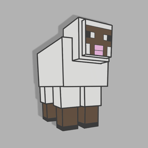 STL file minecraft sheep wall plaque 🐑 ・3D print design to download・Cults