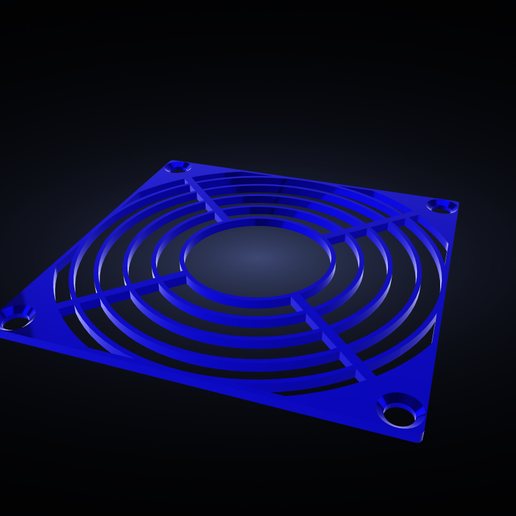 🖥️ 80mm PC Fan Cover / Grill Standart・Free STL File for 3D printing・Cults