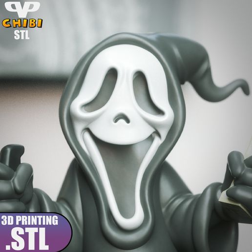 👾 Ghostface Chibi STL for 3D Printing ChibiSTL 3DXM・ 3D File for 3D ...