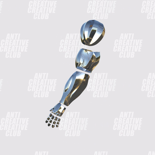 💪 The Weeknd Arm AfterHours Til Dawn Chrome Arm 3D Model・ STL File for ...