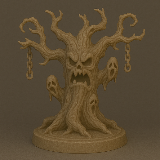 👻 Haunted Tree・Free 3MF File for 3D printing・Cults