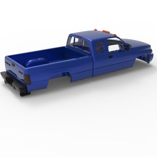 🐏 2000 Dodge Ram 2500 Quad Cab Cummins 4x4 Rc shell・ STL File for 3D ...