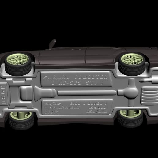 🚗 Forester SF5 STI Scale 1/64・ 3D File for 3D printing・Cults