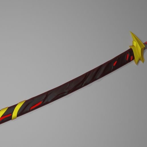 🗡️ YONE sword katana cosplay League of Legends LOL printing 3D print ...