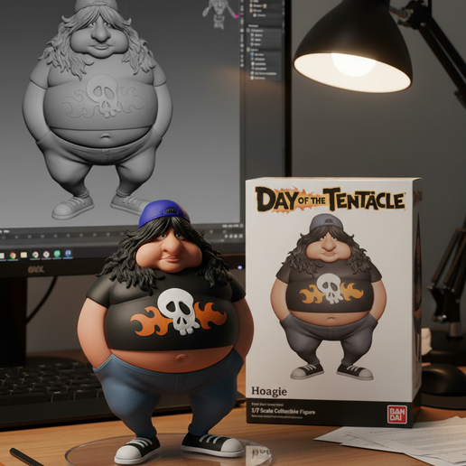 HOAGIE: The Time Traveling Metal Roadie! 🤘 3D Model of the Protagonist ...