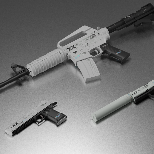 🎲 CS:GO / CS2 Prinstream Collection・Free OBJ File for ・Cults