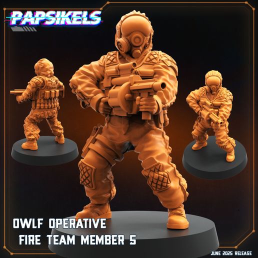 🔥 OWLF OPERATIVE FIRE TEAM UNITS・ 3D File for 3D printing・Cults