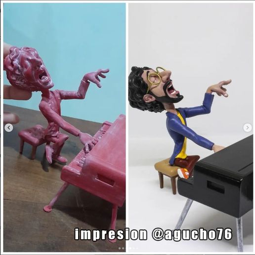 Fito Paez Cartoon - Cults3D 3D Model | 3Drop