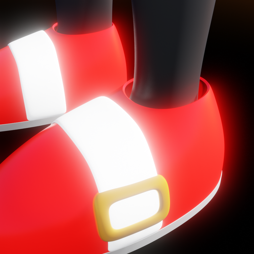 🦔 Sonic's Shoes - Sonic the Hedgehog Cosplay・ STL File for 3D printing ...