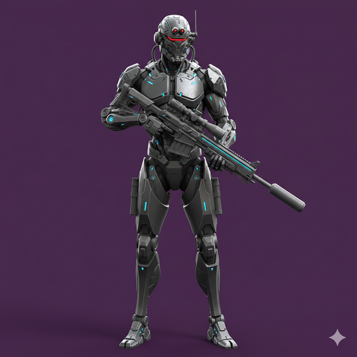 futuristic sniper armor