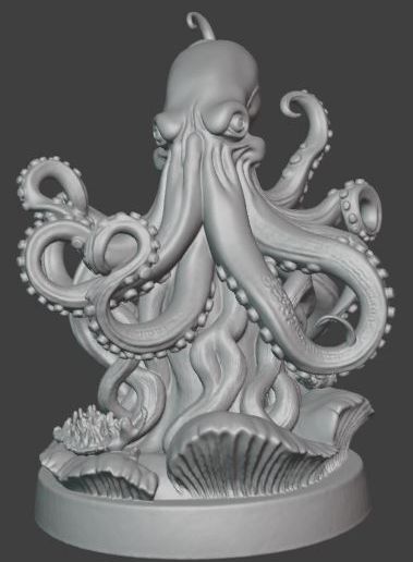 👹 Kraken 3D Model Legendary Sea Monster・ STL File for 3D printing・Cults