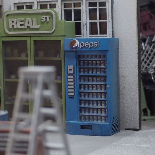 🌆 vending machine for garage diorama・ STL File for 3D printing・Cults