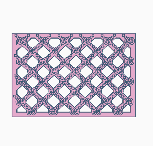 gucci pattern stencil