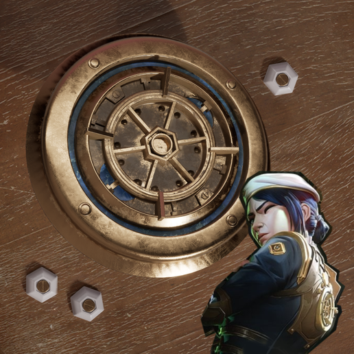 🎭 Enforcer Task Force Caitlyn Backplate - ARCANE SEASON 2・Archivo STL ...