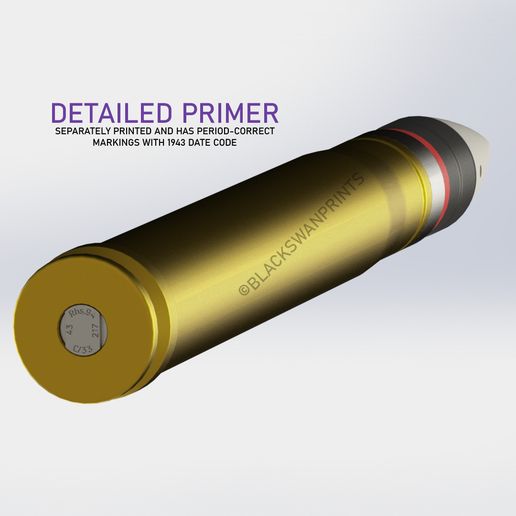 3D file WW2 German 3.7cm Bordkanone Autocannon Shell 🐚 ・3D printer ...