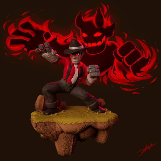 Brawlhalla Cross 3D figure・ STL File for 3D printing・Cults