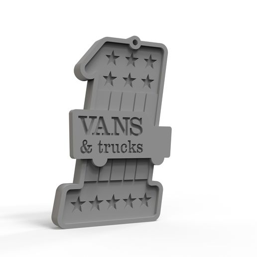 🗝️ Vans and Trucks keychain・ STL File for 3D printing・Cults