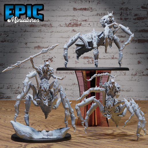 🧝 Dark Elf Spider Set ‧ DnD Miniature ‧ Tabletop Miniatures ‧ Gaming ...