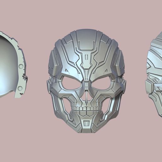 💀 skull Cyberpunk Mechanical Lower Face Mask – Futuristic Tactical Jaw ...