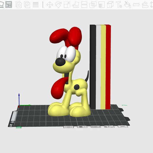 🐾💛 Odie - Classic Version - Multicolor 3MF 💛👅・ 3D File for 3D printing ...