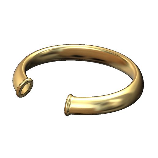📿 Conical oval section cuff bracelet size M 3D print model・ STL File ...