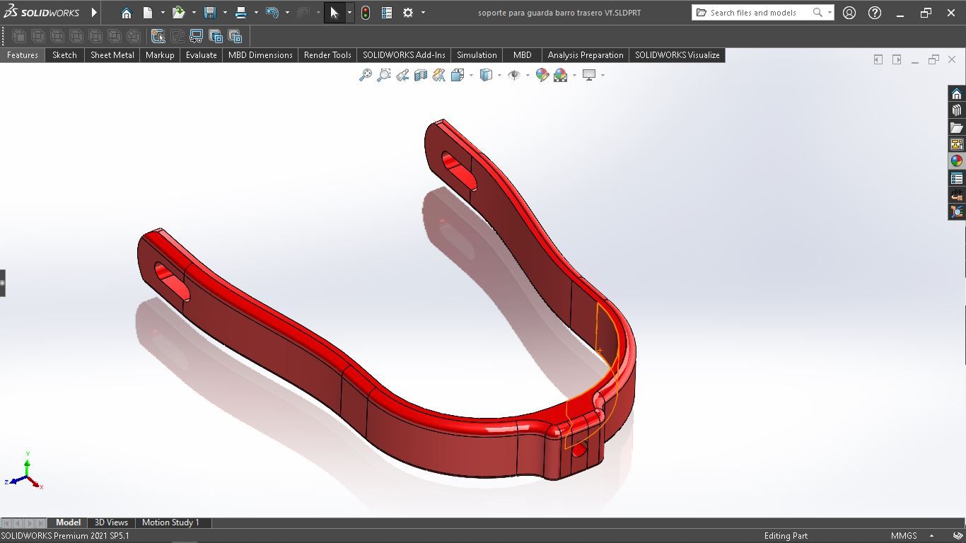 STL file Electric scooter mudguard bracket・3D printer model to download・Cults