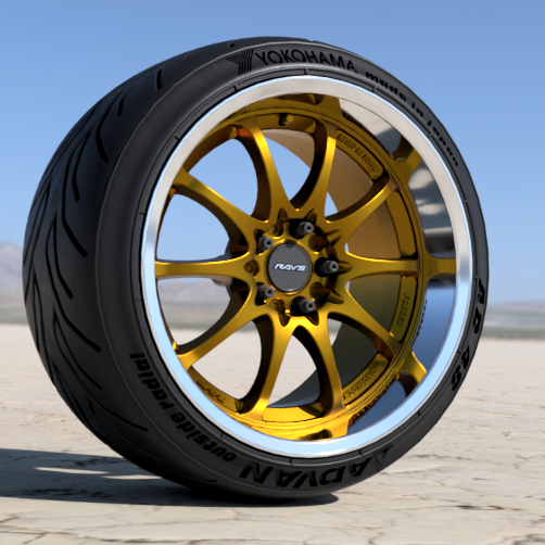🚗 RAYS CE28 10 spoke 18 inch rims with advan tires for diecast and ...