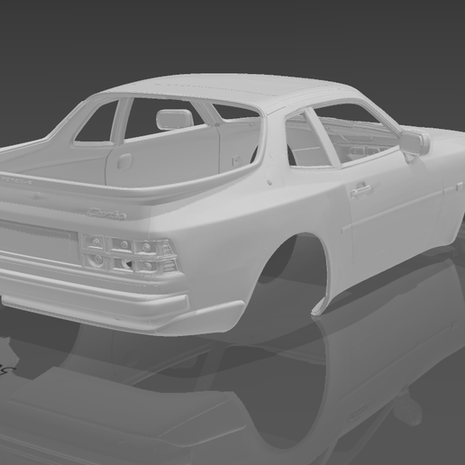 🐚 Porsche 944 Turbo Shell Body - Divided Parts for Easy Printing・ STL ...