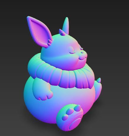 🐉 eevee chubby pokemon・ STL File for 3D printing・Cults