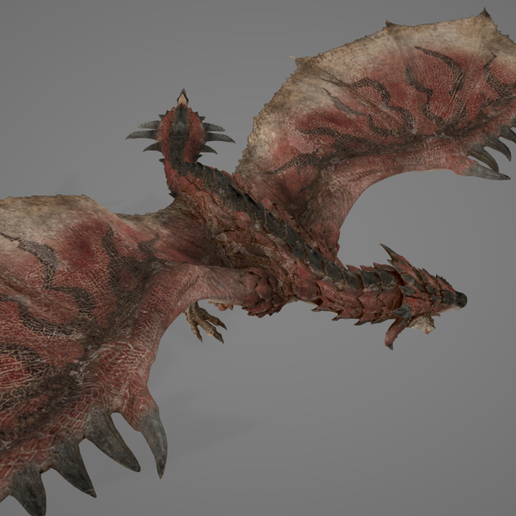 👹 MONSTER HUNTER RATHALOS・ STL File for 3D printing・Cults