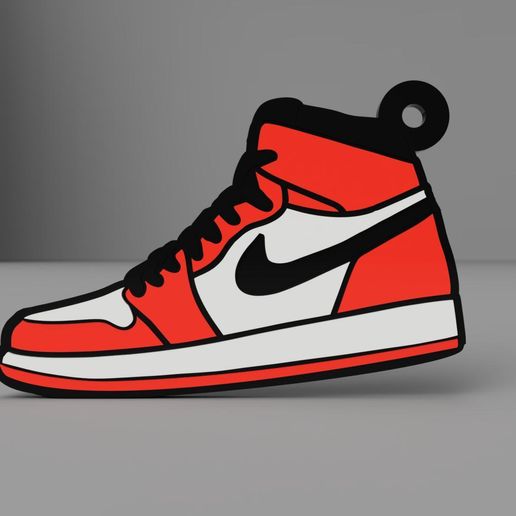 🇯🇴 Jordan Shoe KEYCHAIN・Free STL File for 3D printing・Cults