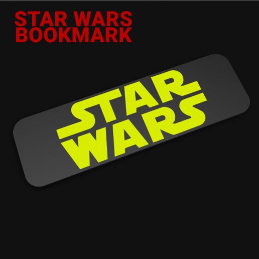 ⭐ Marque page Star wars - No1・Fichier 3MF Gratuit pour Impression 3D・Cults