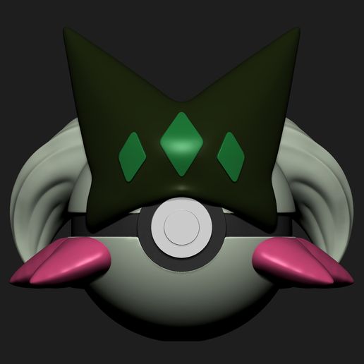 🐉 Pokemon Sprigatito Floragato Meowscarada Pokeball・ STL File for 3D ...