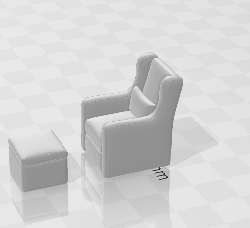 STL file chair with foot support 🪑 ・3D print design to download・Cults