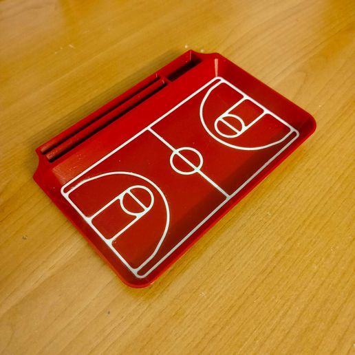 🏀 Basketball Court Rolling Tray・ STL File for 3D printing・Cults