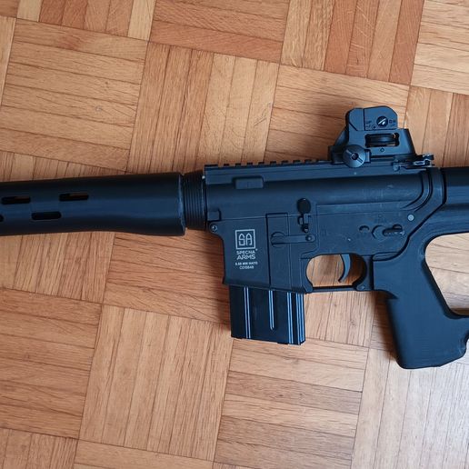 3D printed Airsoft ADAR 2/15 Furniture - AEG • made with Heavily ...