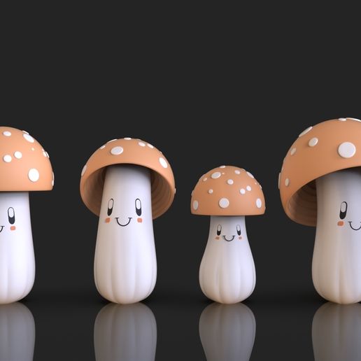 🍄 mushroom 3・ 3D File for 3D printing・Cults