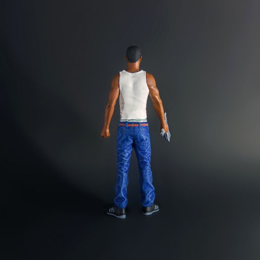 🎮 GTA San Andreas / Carl "CJ" Johnson / no supports・ STL File for 3D ...