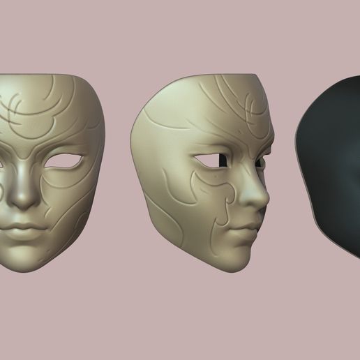 🌹 Masque of the Black Rose Katarina mask - League Of Legends - LOL ...