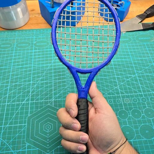 🎾 Scale Tennis Racquet with TPU woven strings・ STL File for 3D printing ...